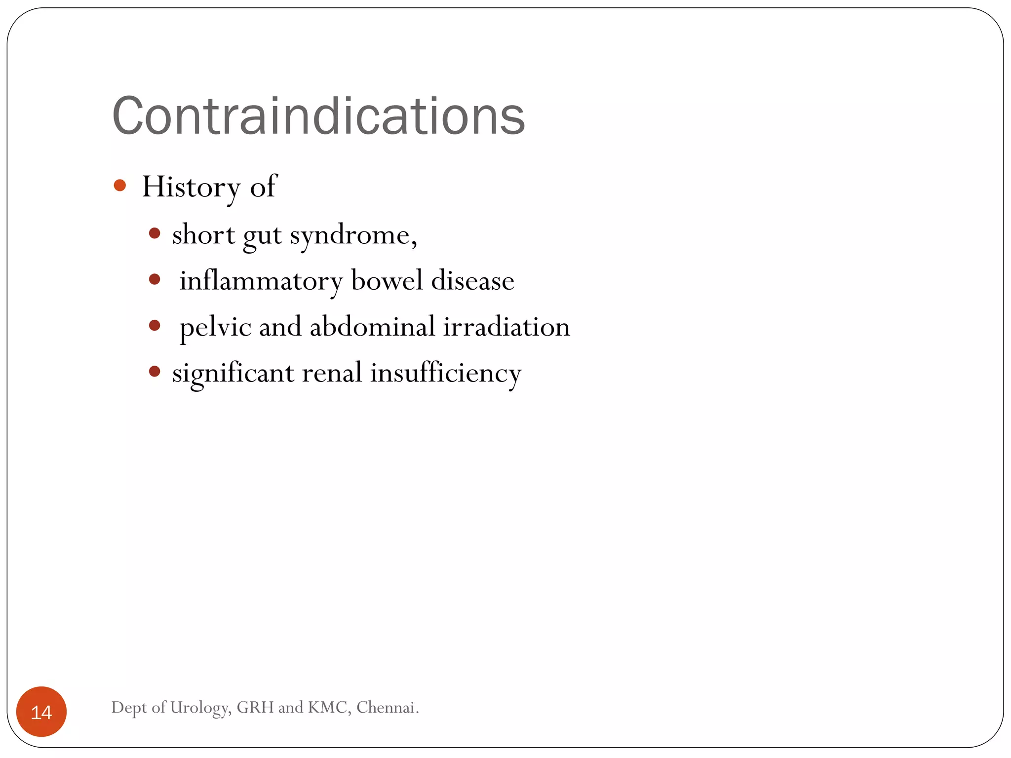 Bladder carcinoma- augmentation cystoplasty complications | PDF