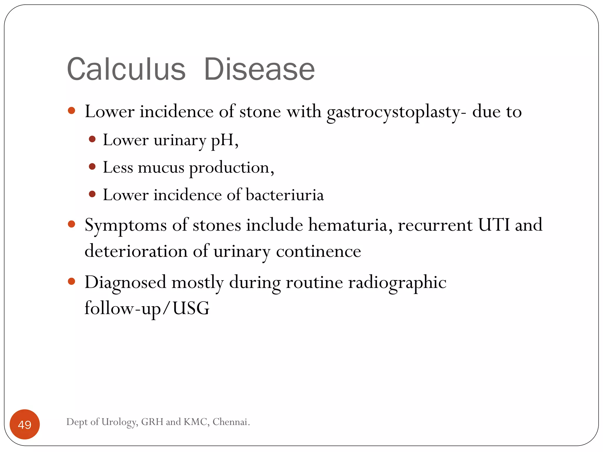 Bladder carcinoma- augmentation cystoplasty complications | PDF