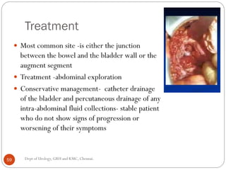 Bladder carcinoma- augmentation cystoplasty complications | PPT