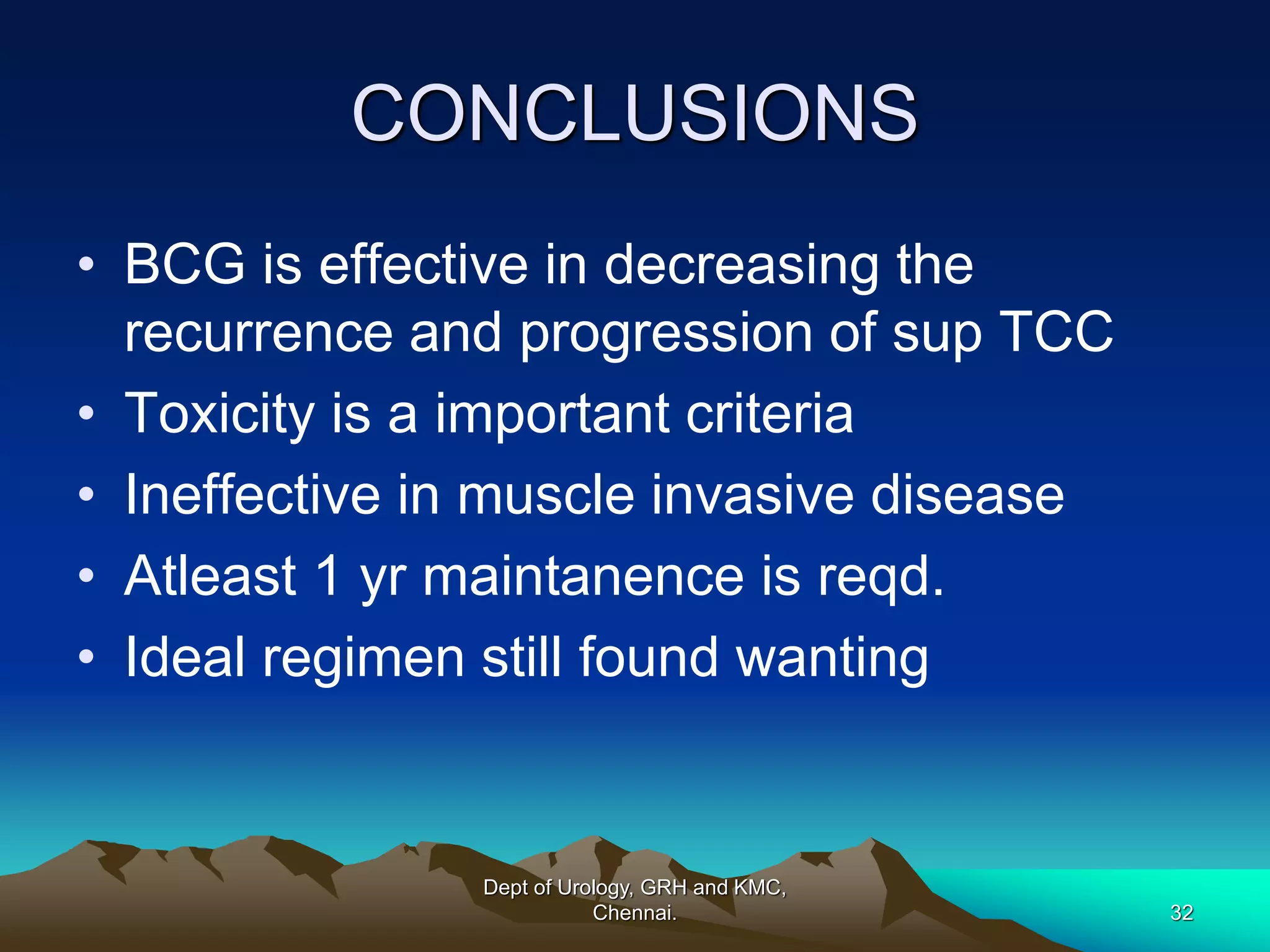 BCG for Bladder carcinoma | PDF