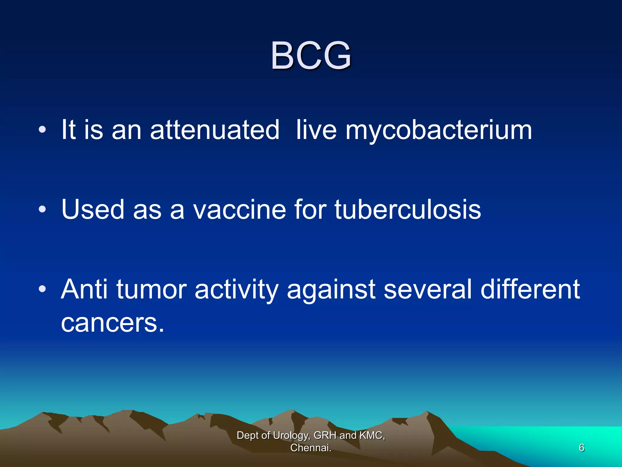 BCG for Bladder carcinoma | PDF