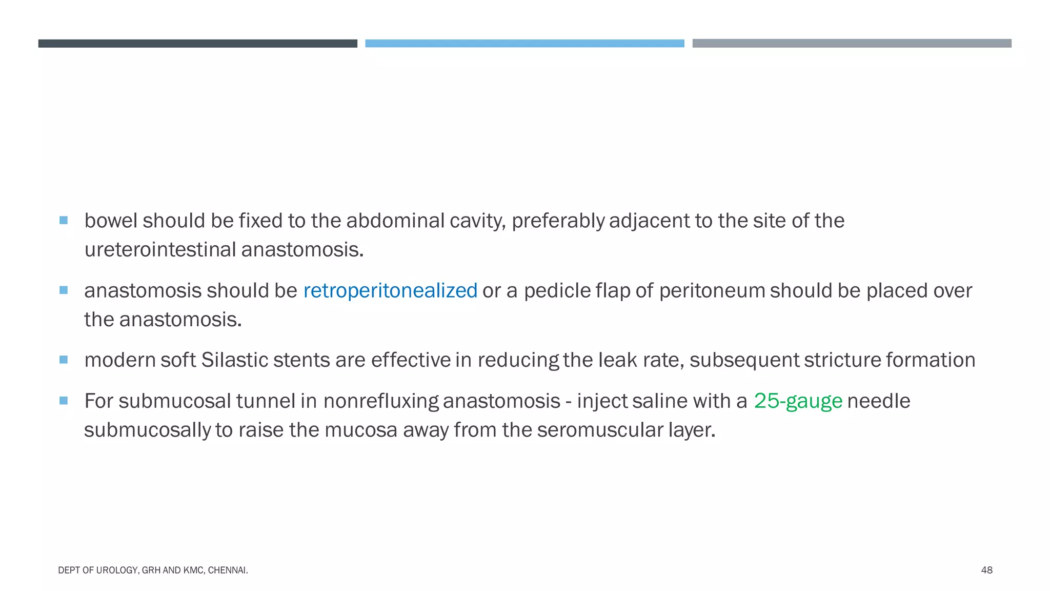 Use of Intestinal segments in urinary diversion | PDF