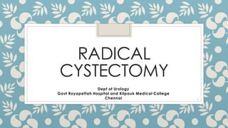 Radical cystectomy | PDF