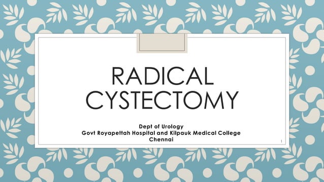 Radical cystectomy | PDF