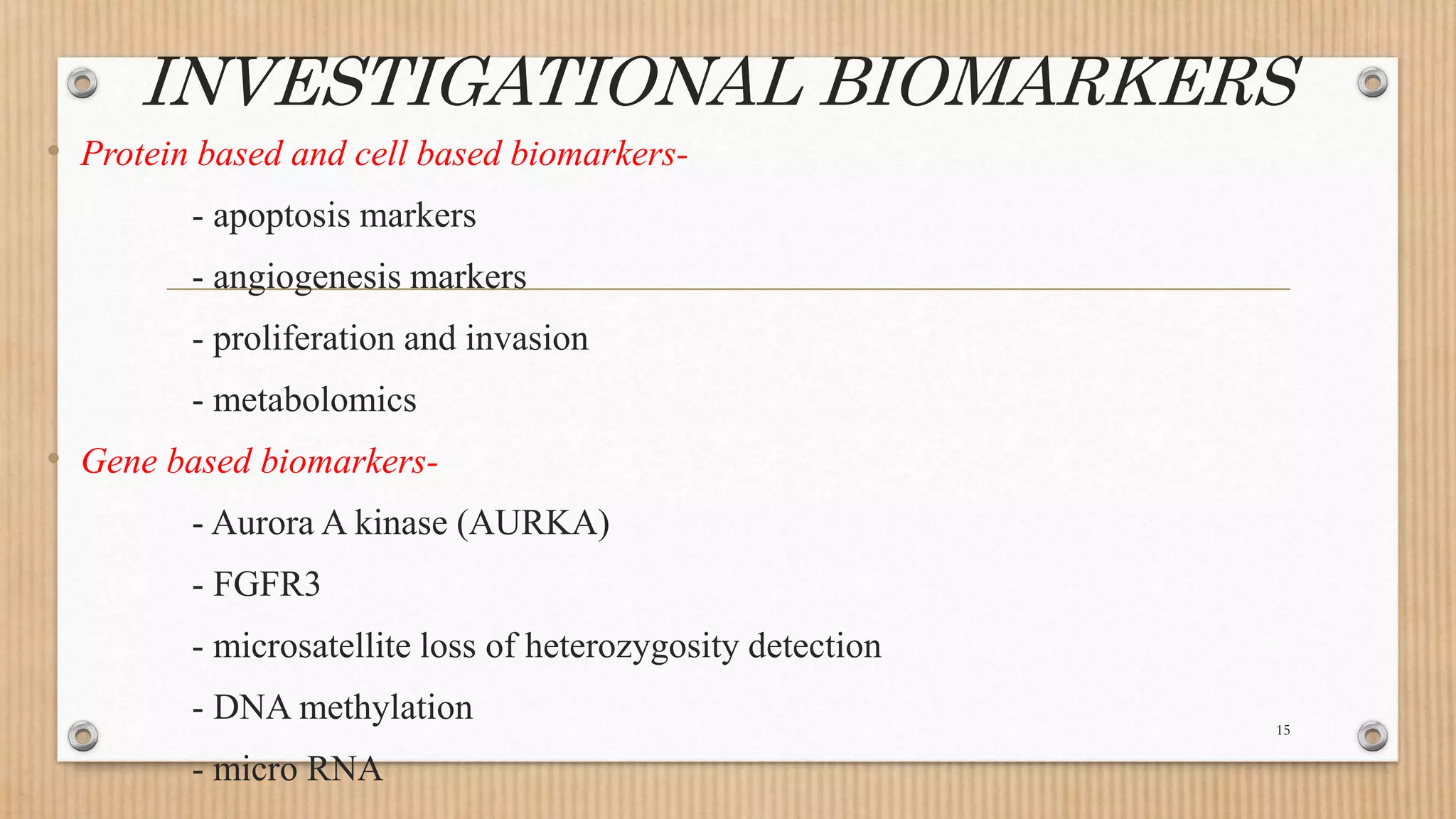 BLADDER- CARCINOMA- URINARY BIOMARKERS PPT final-1.pptx