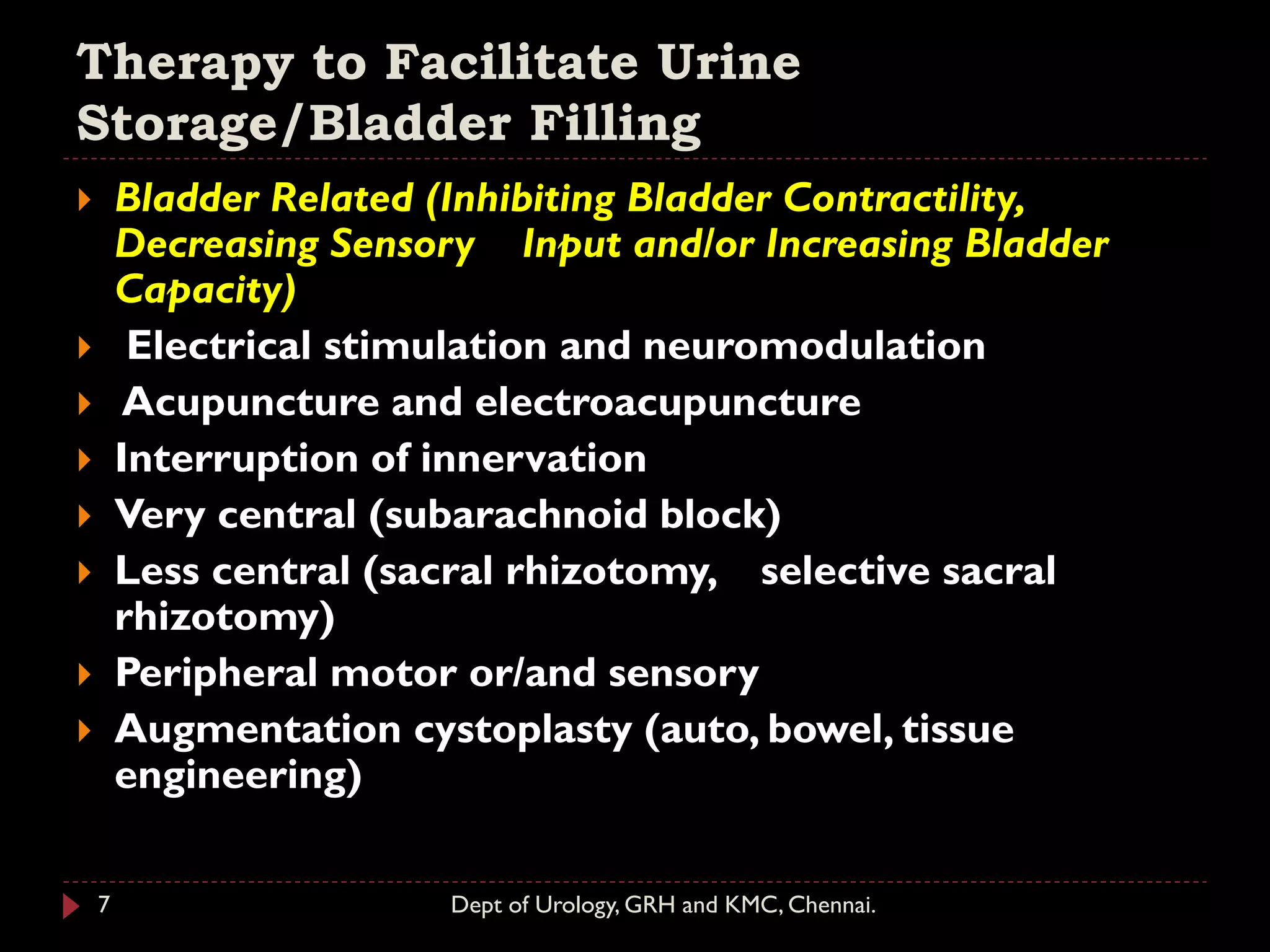 Bladder neurogenic- management- surgical | PDF | Physical Therapy ...