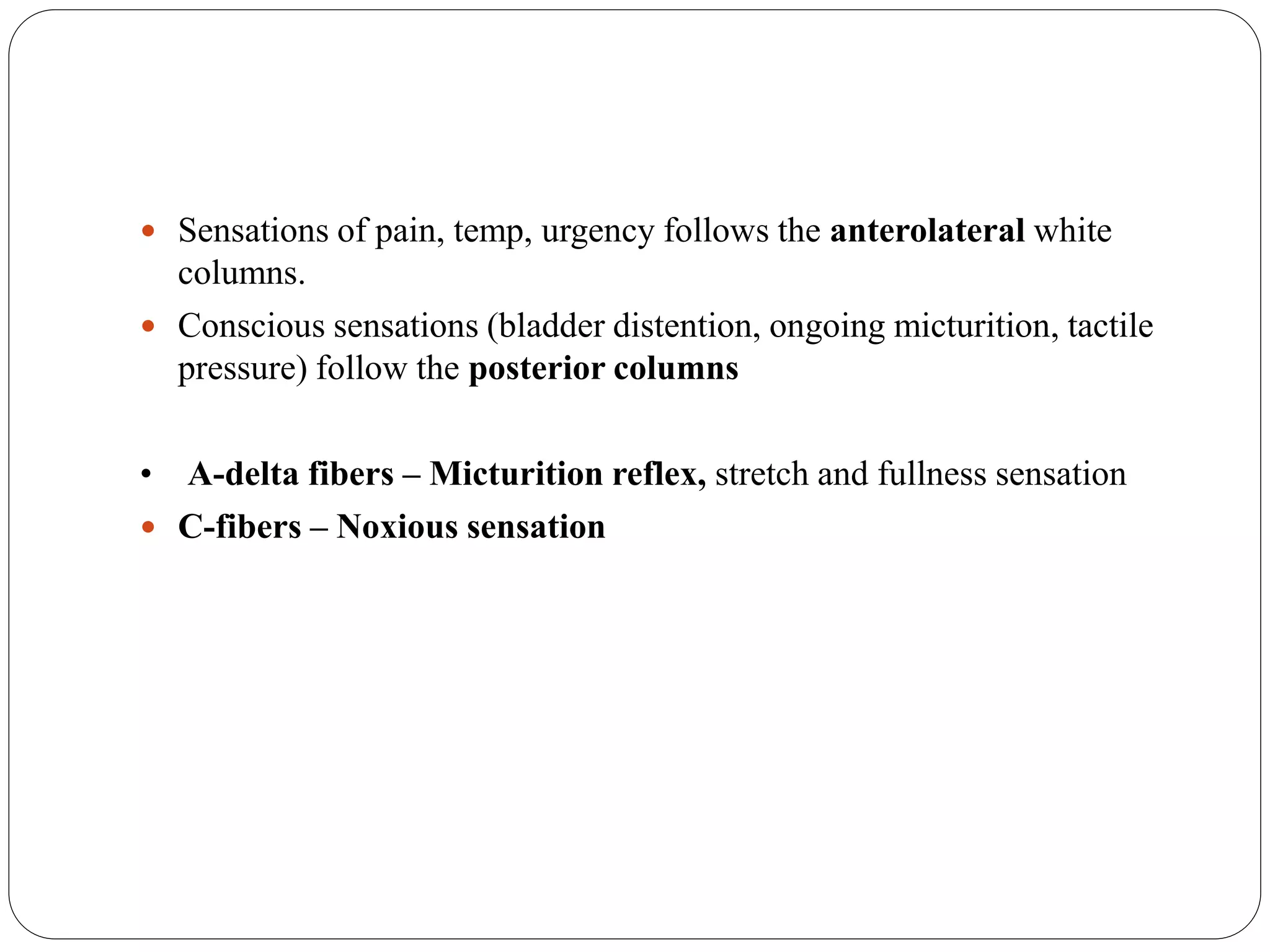 Neurological control of Micturition order and disorder | PPTX