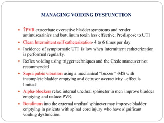Neurological control of Micturition order and disorder | PPTX
