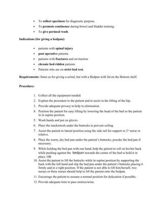 bladder and bowel care.docx. Perform bladder and bowel care | DOCX