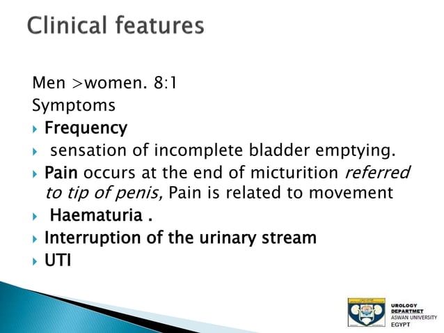 Bladder and urethral calculi | PPTX | Digestive Disorders | Diseases ...