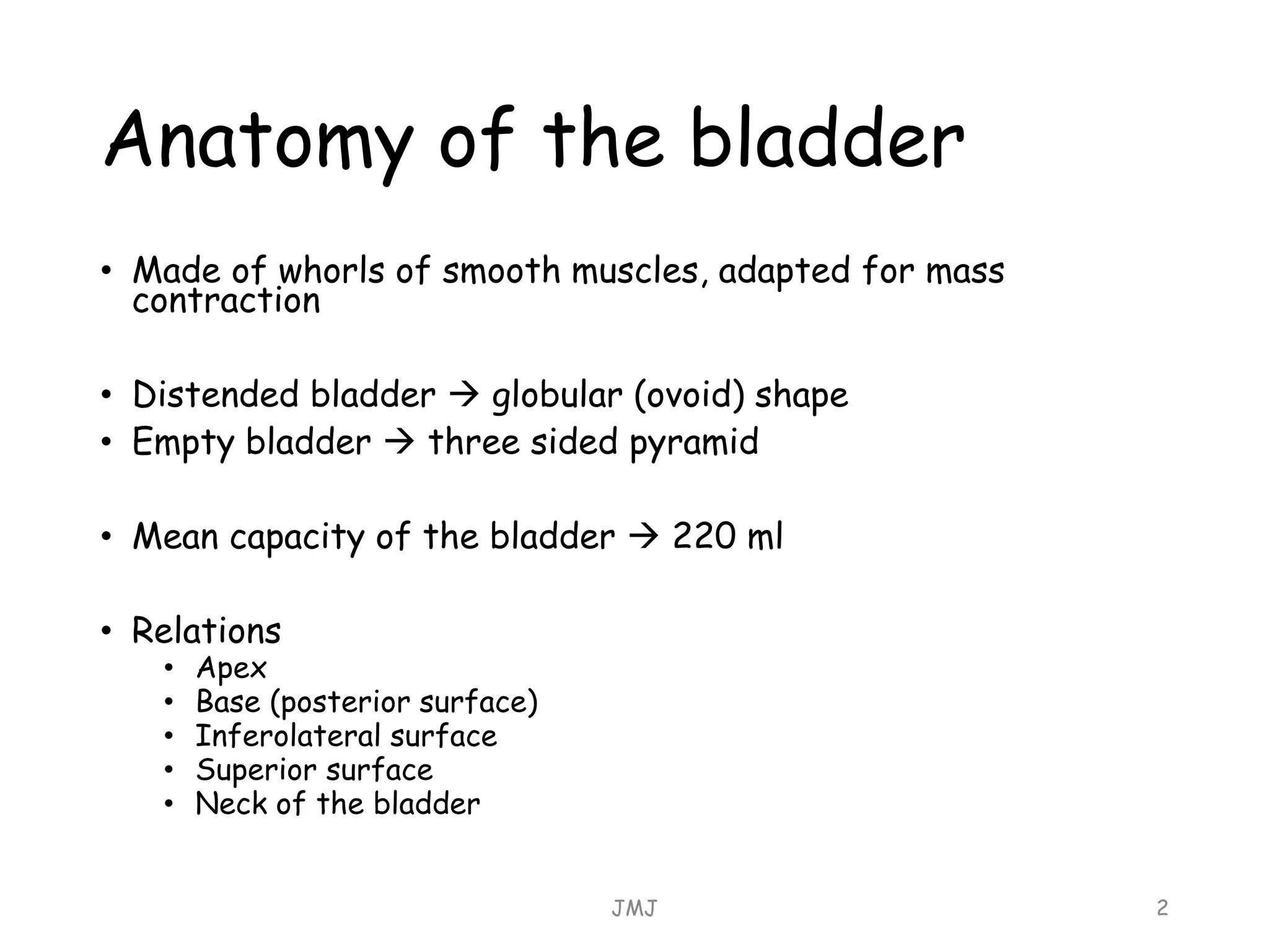 Bladder Anatomy and Bladder Outlet Obstruction | PPTX