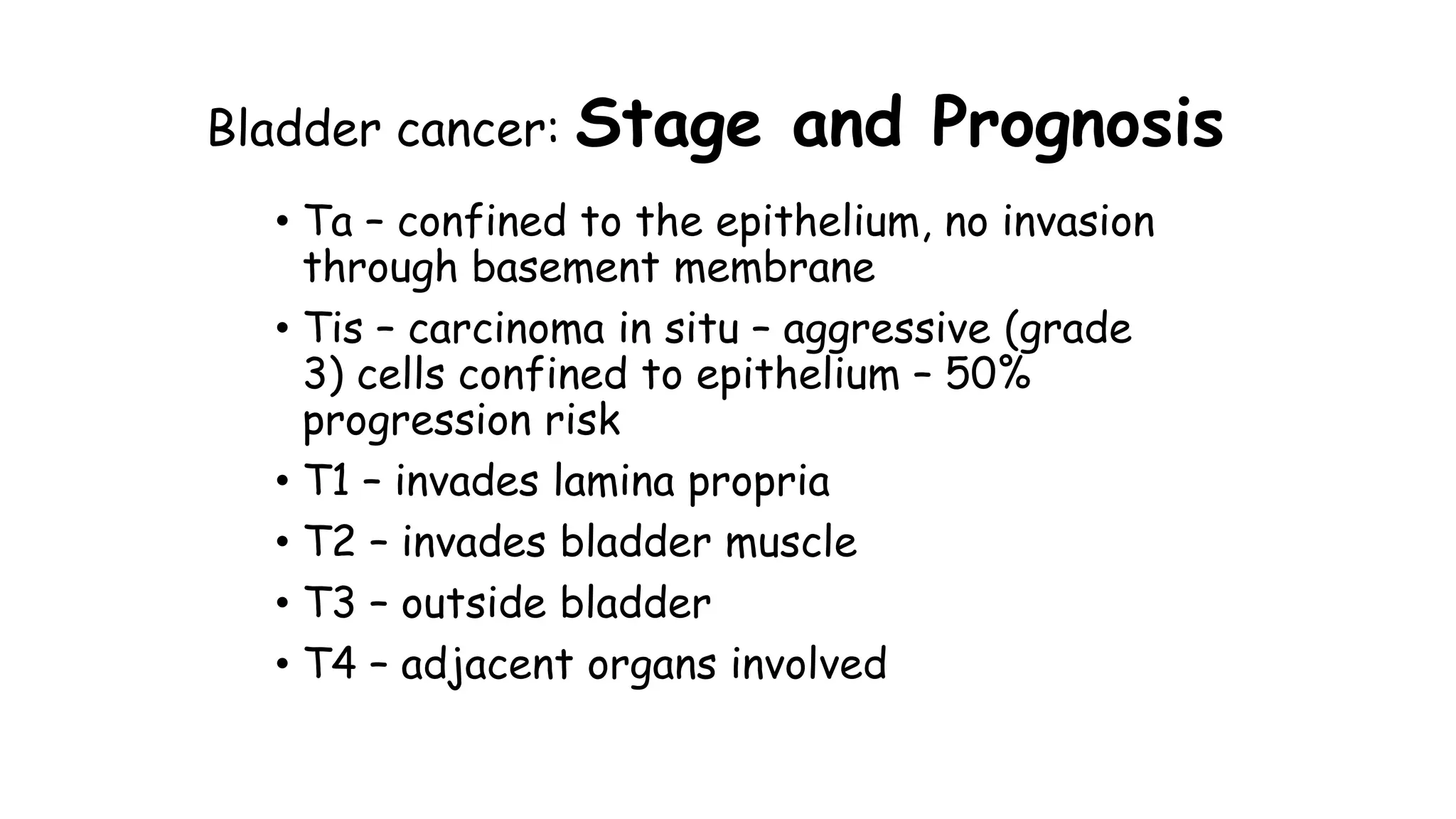 Bladder Cancer risk factors pathophysiology and treatment | PPTX