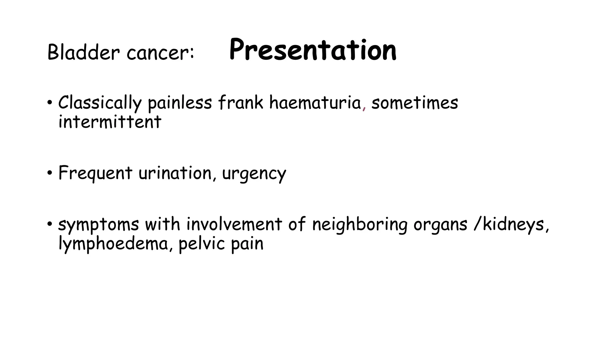 Bladder Cancer risk factors pathophysiology and treatment | PPT