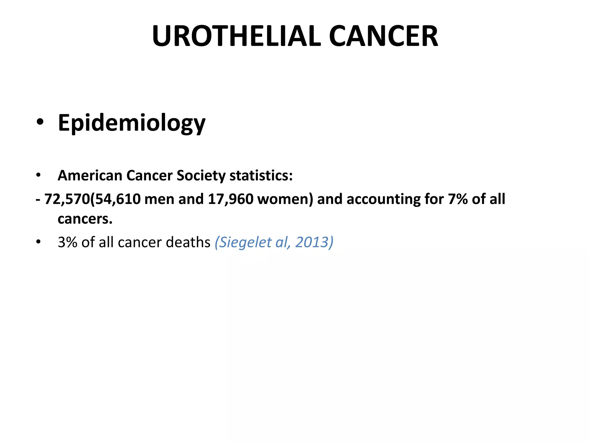 Urinary bladder carcinoma | PPTX