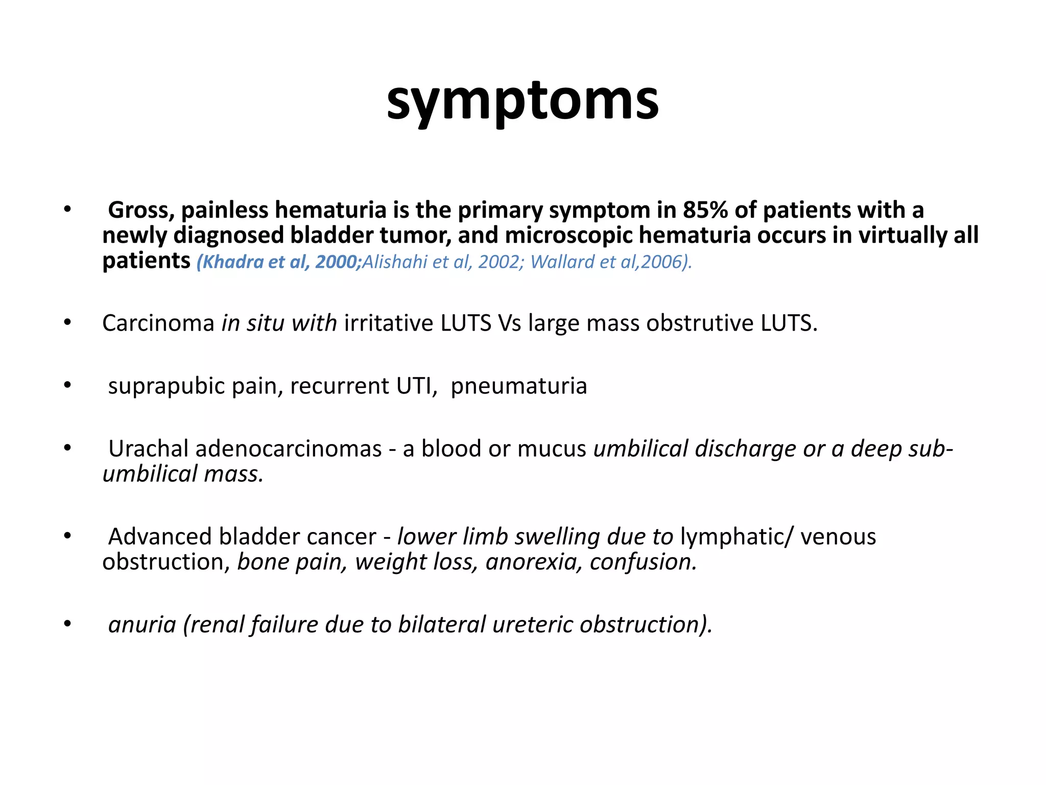 Urinary bladder carcinoma | PPTX
