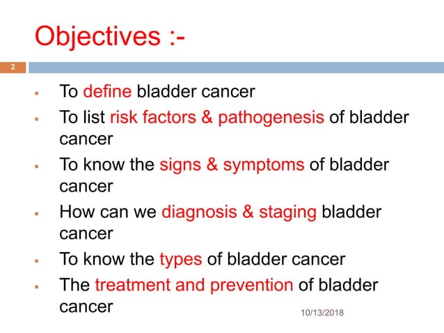 Bladder cancer | PPTX