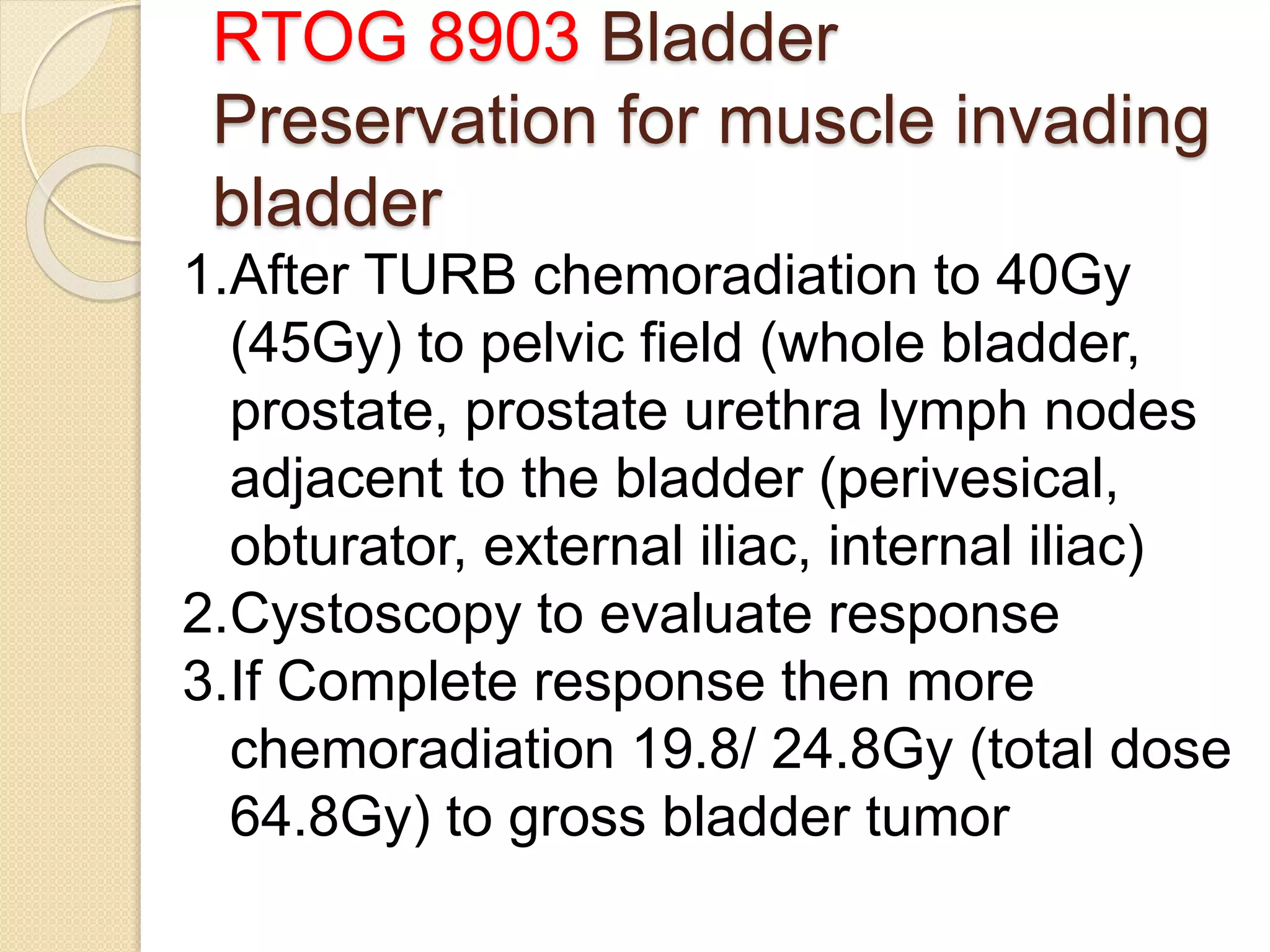 Radiation for the Treatment of Bladder Cancer | PPTX