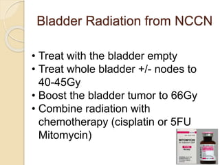 Radiation for the Treatment of Bladder Cancer | PPTX