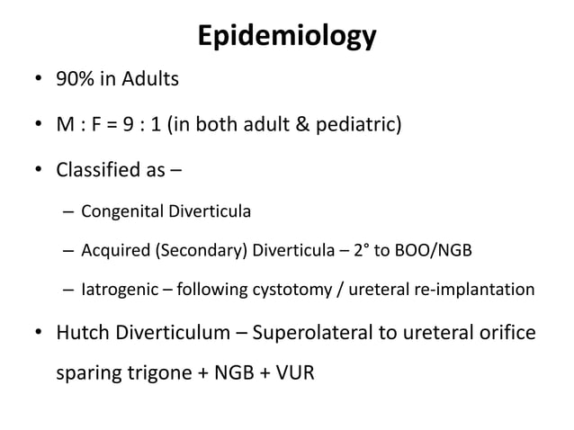 Bladder diverticulum | PPTX