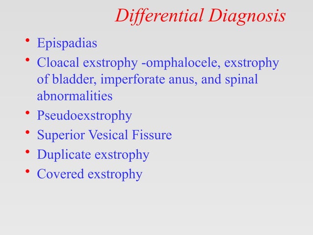 Bladder Exstrophy Epispadias Complex .pptx