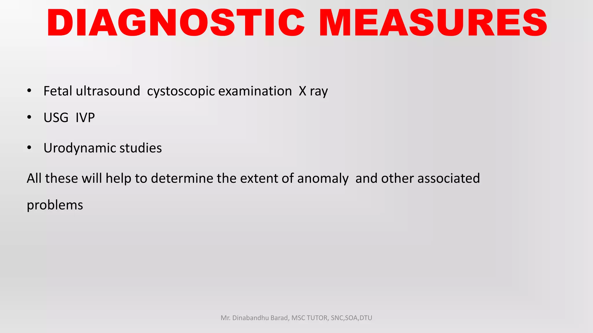 Bladder exstrophy or ectopia vescica | PPTX