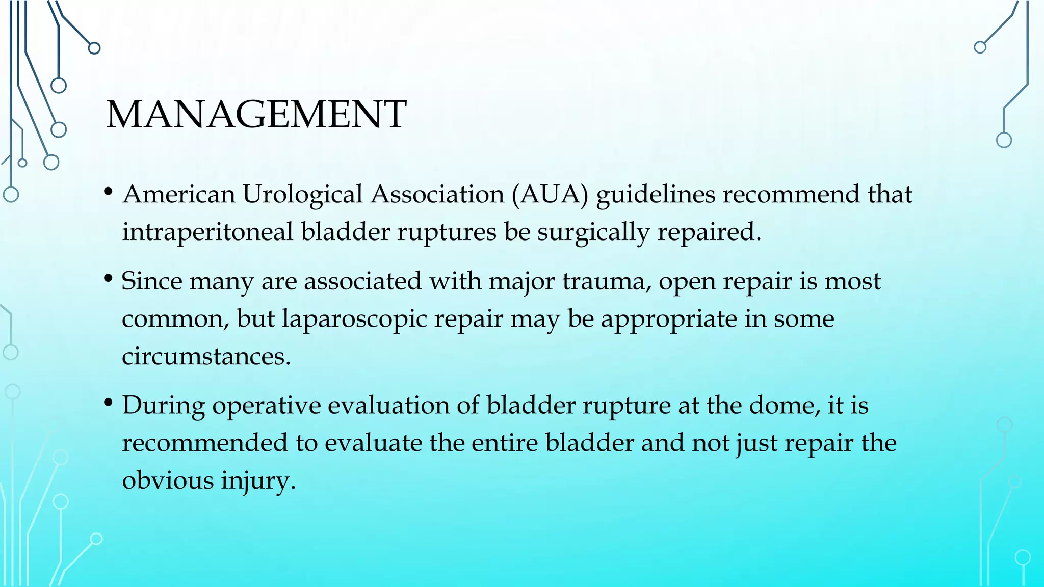 Bladder injuries | PPTX
