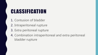 Bladder injury | PPTX