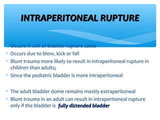 Bladder injury by dhanush | PPT
