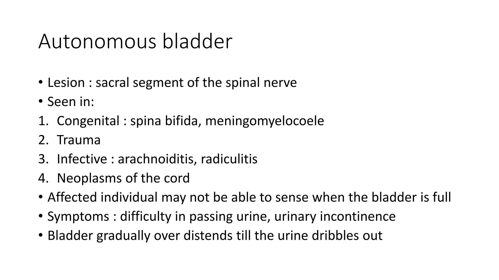 Bladder innervation | PPTX