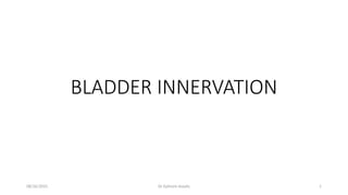 BLADDER INNERVATION nerve supply nervous | PPTX