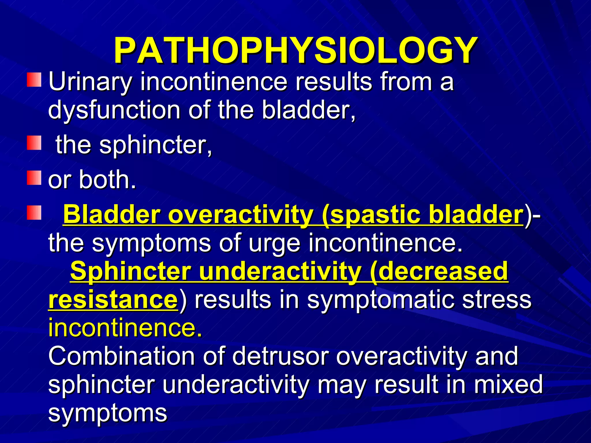 Bladder involvement in spine disorders | PPT