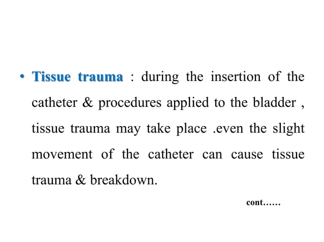 Bladder irrigation | PPTX | First Aid | Injuries