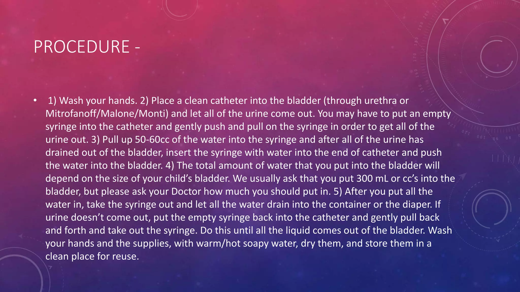 Bladder irrigation | PPTX