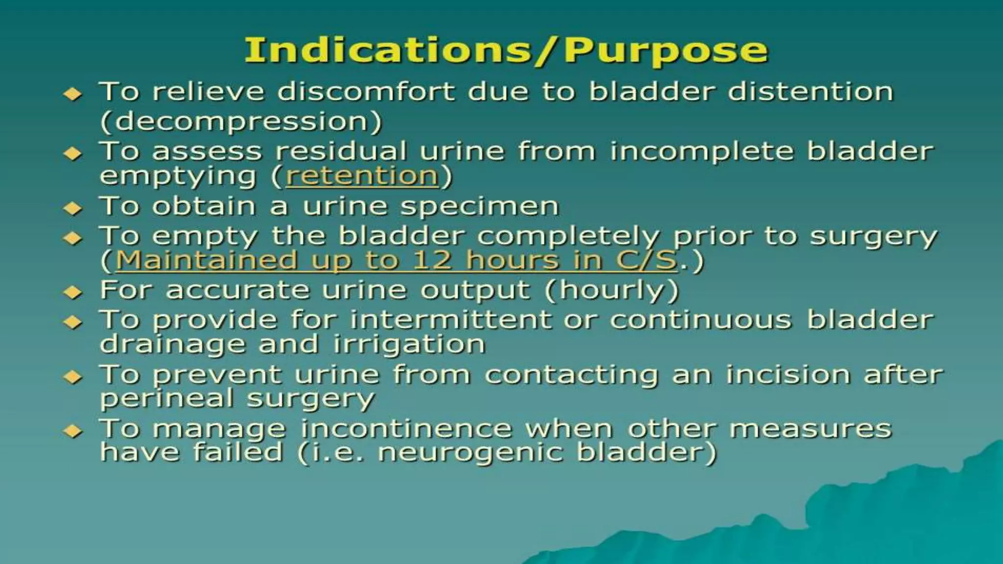 Bladder irrigation | PPTX