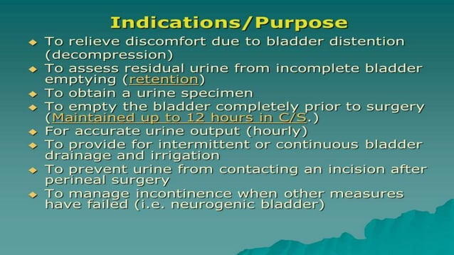 Bladder irrigation | PPTX