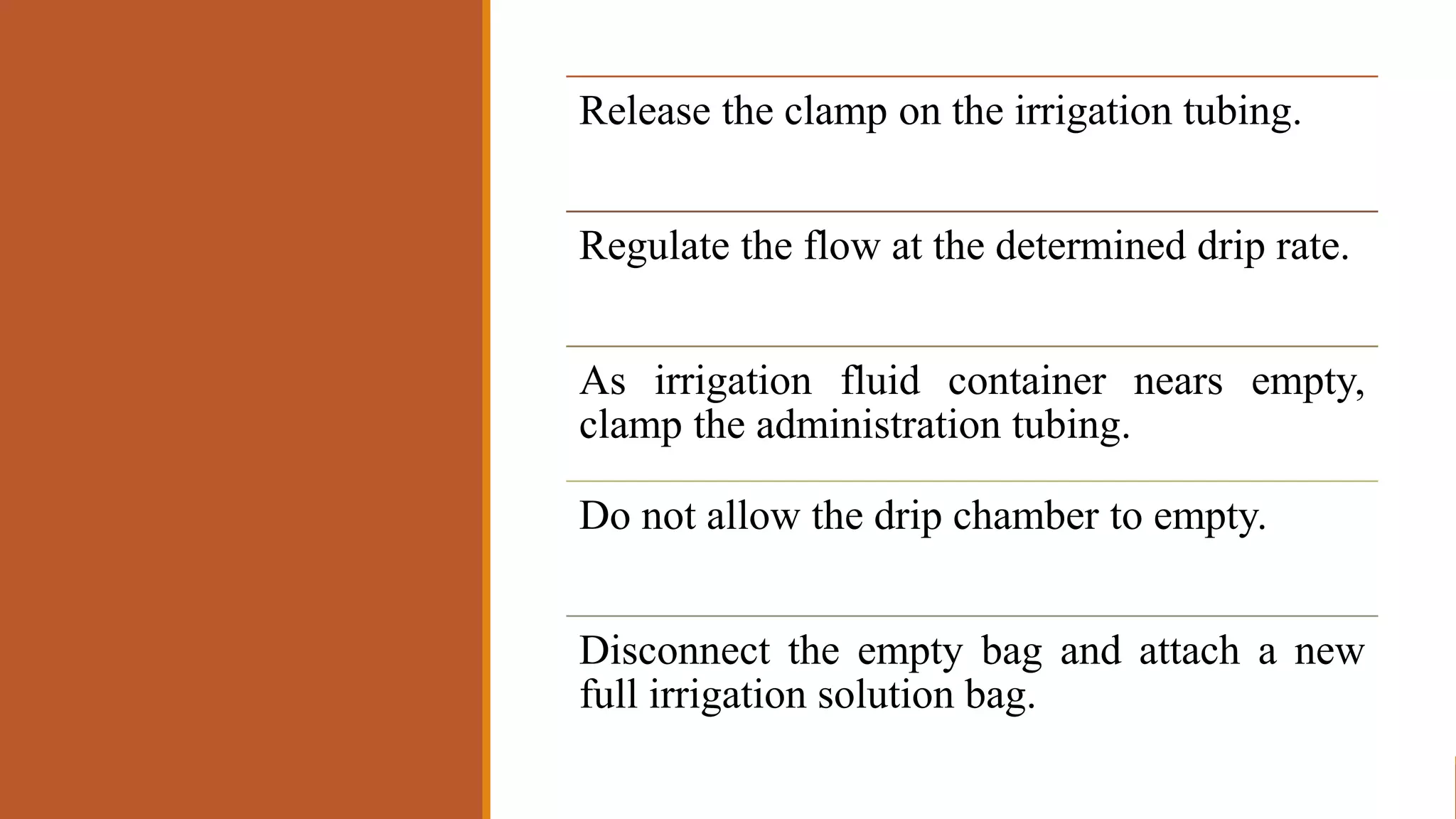 Bladder irrigation | PPTX
