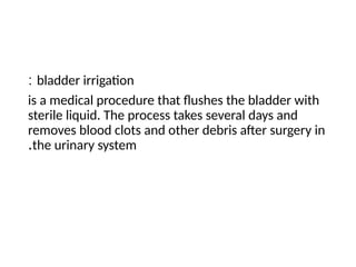 Bladder irritation.pptx educationl program | PPT