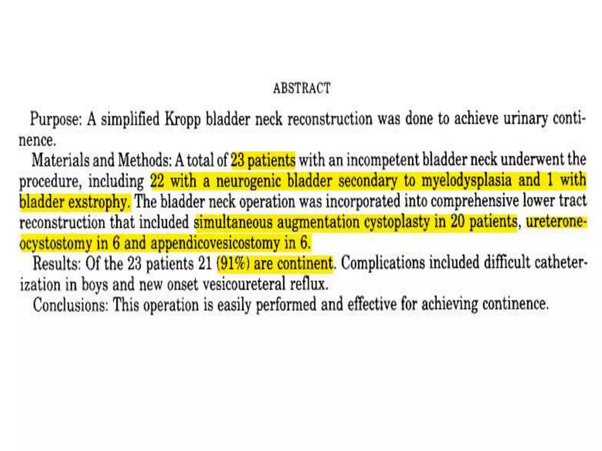 Bladder neck reconstruction | PPTX