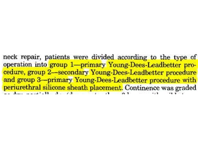 Bladder neck reconstruction | PPTX