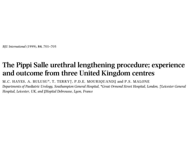 Bladder neck reconstruction | PPTX