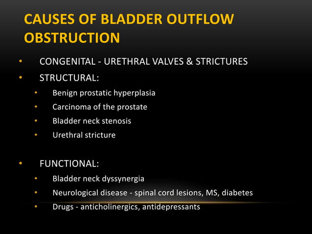 Bladder outflow obstruction.ppt