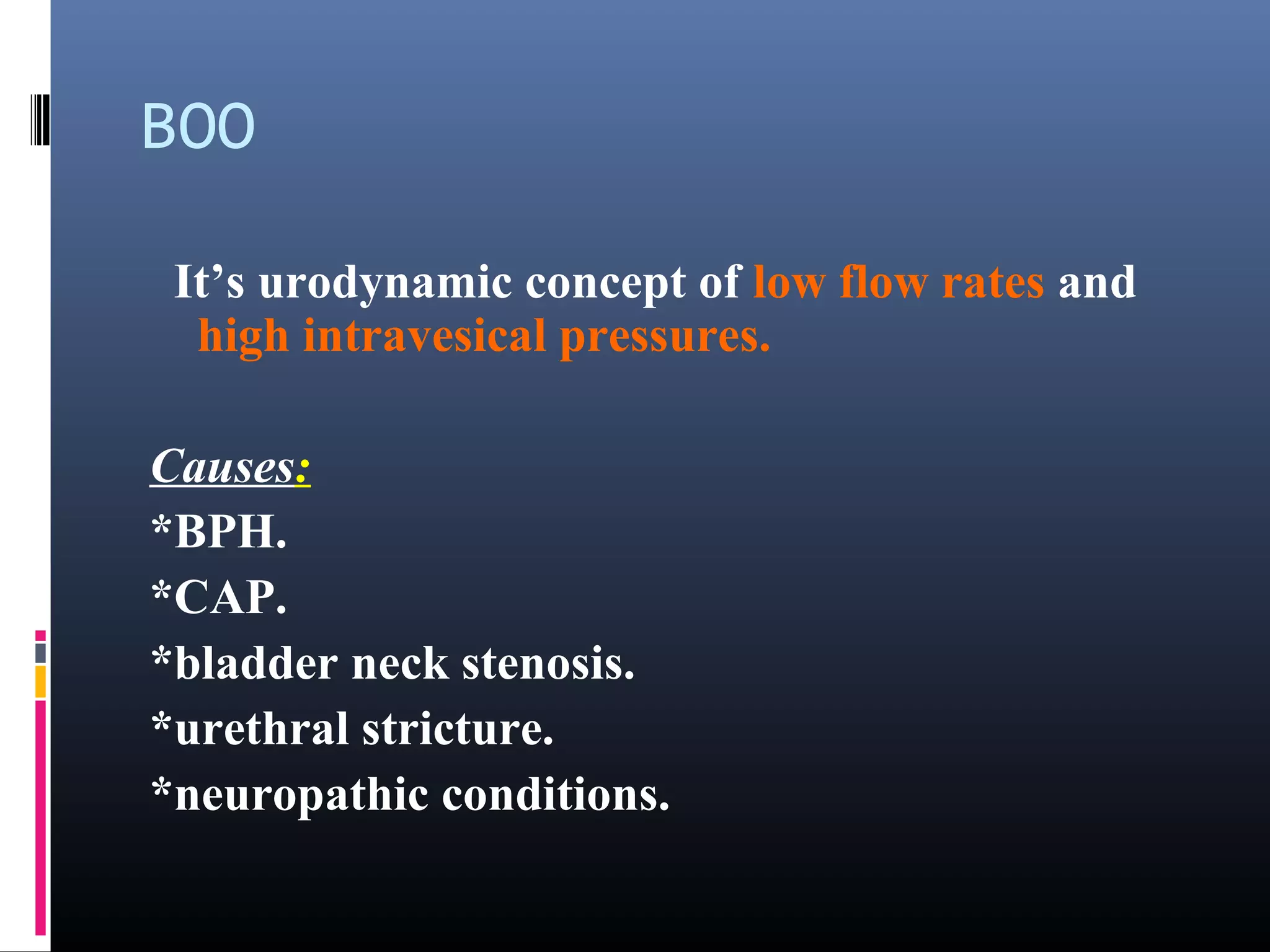 Bladder outlet obstruction | PPT