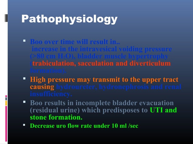 Bladder outlet obstruction | PPT