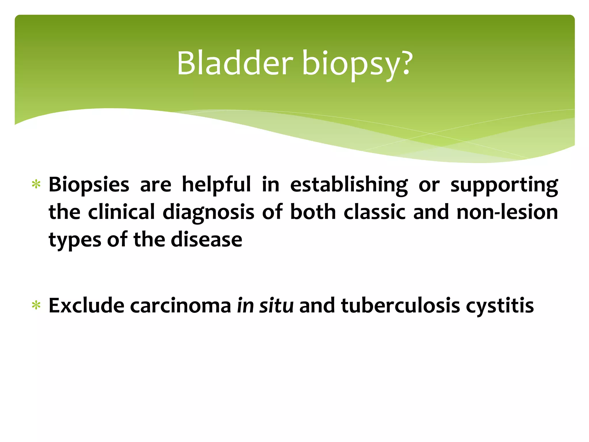 Bladder pain syndrome / Interstitial Cystitis | PPTX