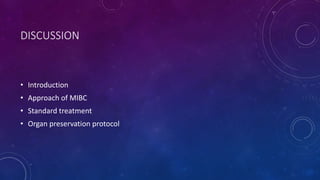 Bladder preservation for CA Urinary Bladder | PPTX