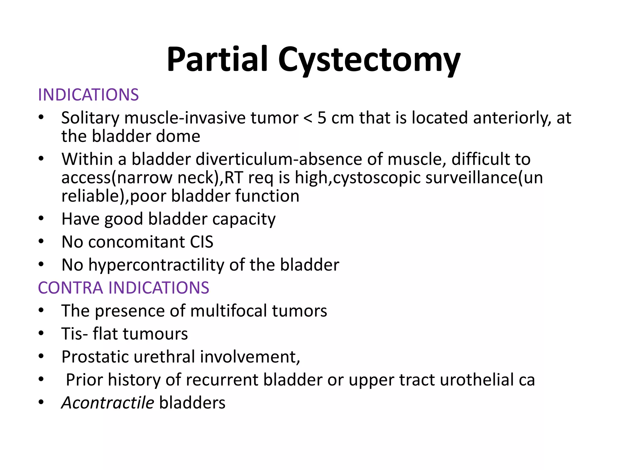 Bladder preservation in carcinoma of bladder | PPTX