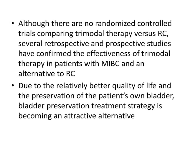 Bladder preservation in carcinoma of bladder | PPTX
