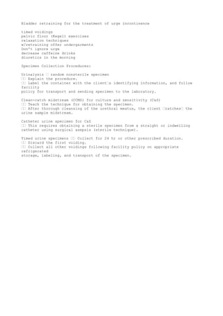 Bladder Retraining | TXT