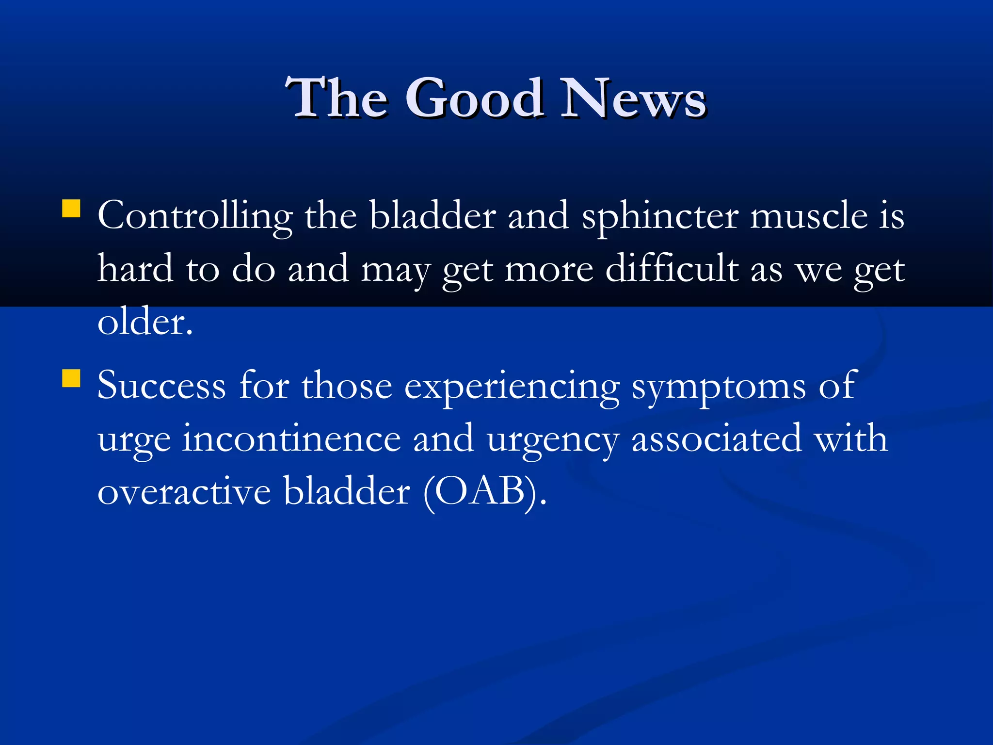 Bladder Retraining | PPT