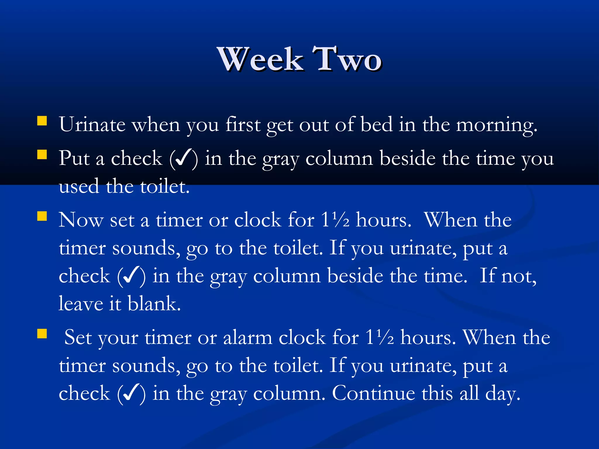 Bladder Retraining | PPT